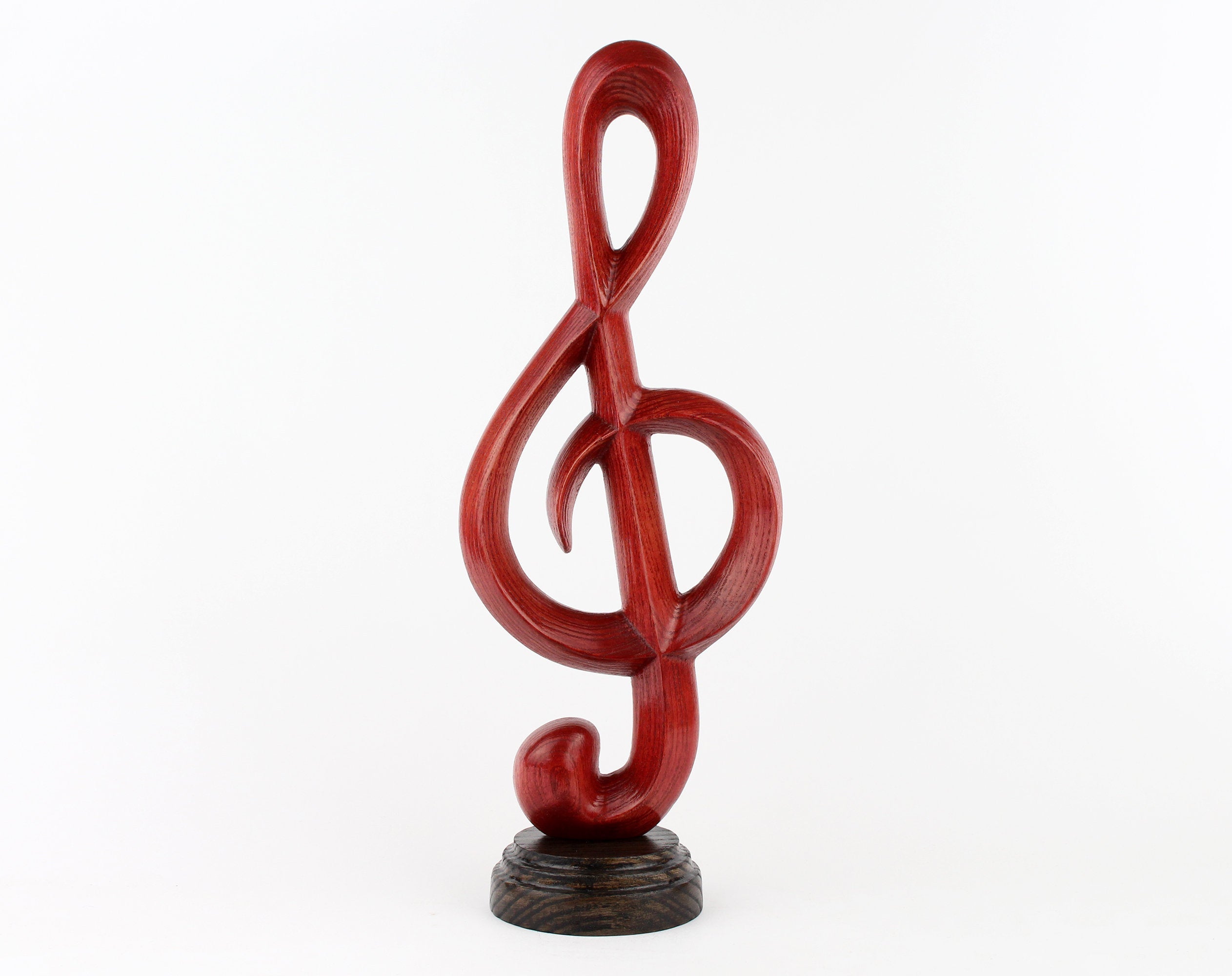 Buy Wooden Carved Treble Clef Sculpture for Sale | WoodSoulCarving